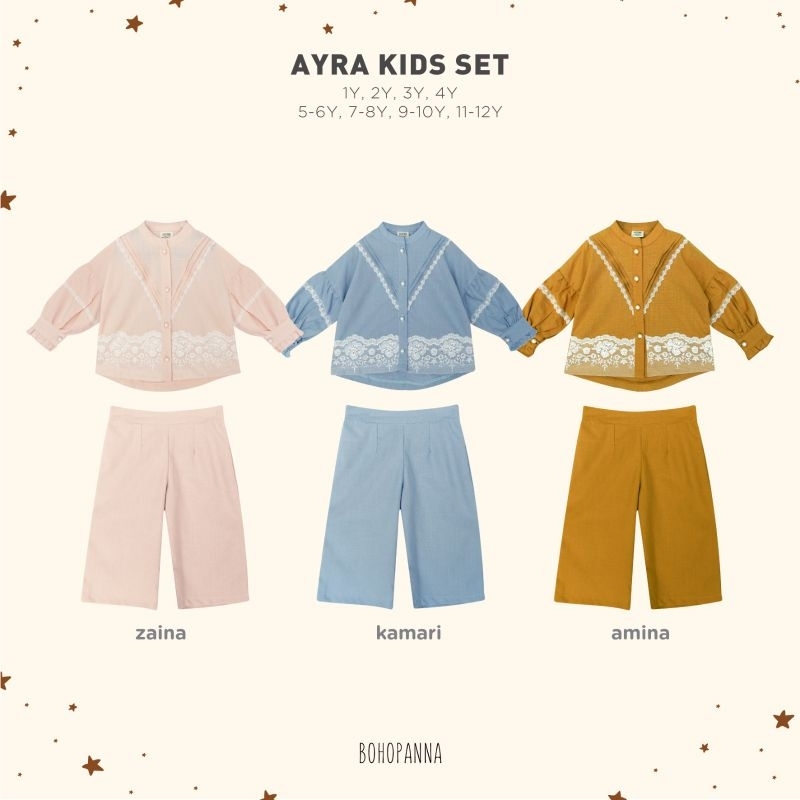 Jual BOHOPANNA - RAYA COLLECTION - AYRA KIDS SET | Shopee Indonesia