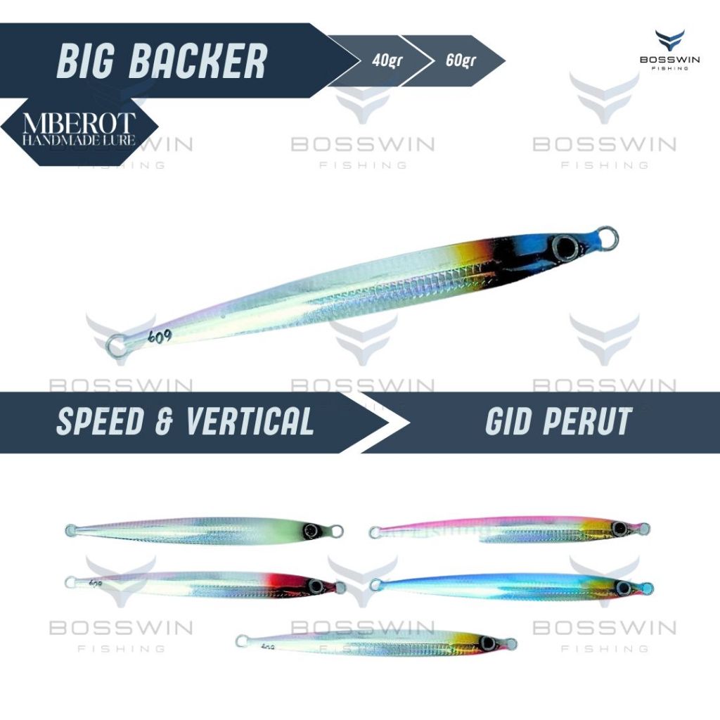 Jual [BIG BACKER] Metal Jig MBEROT 40gr/60gr Glow In Dark GID – Umpan ...