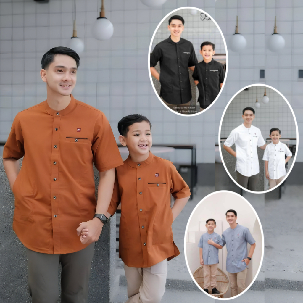 Jual TERLARIS ! BAJU KOKO COUPLE AYAH DAN ANAK LAKI LAKI KEMKO KOKO AYAH ANAK BAHAN TOYOBO ...