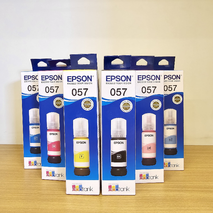 Jual Tinta Epson 057 T-057 T057 09D untuk printer L8050 L18050 Original ...