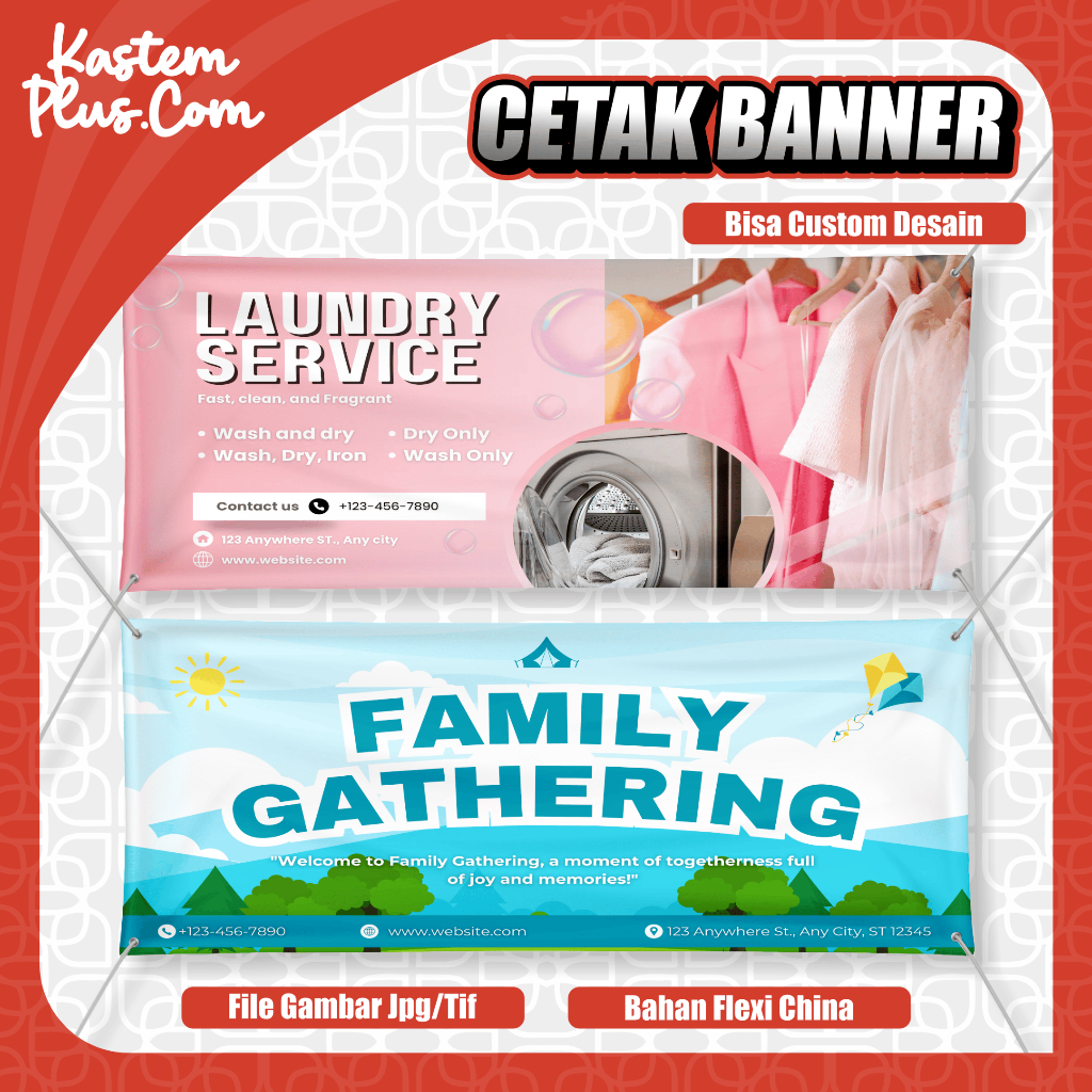 Jual [Free Design] Cetak Banner Digital Print Outdoor / Print Indoor / Print Spanduk Custom ...