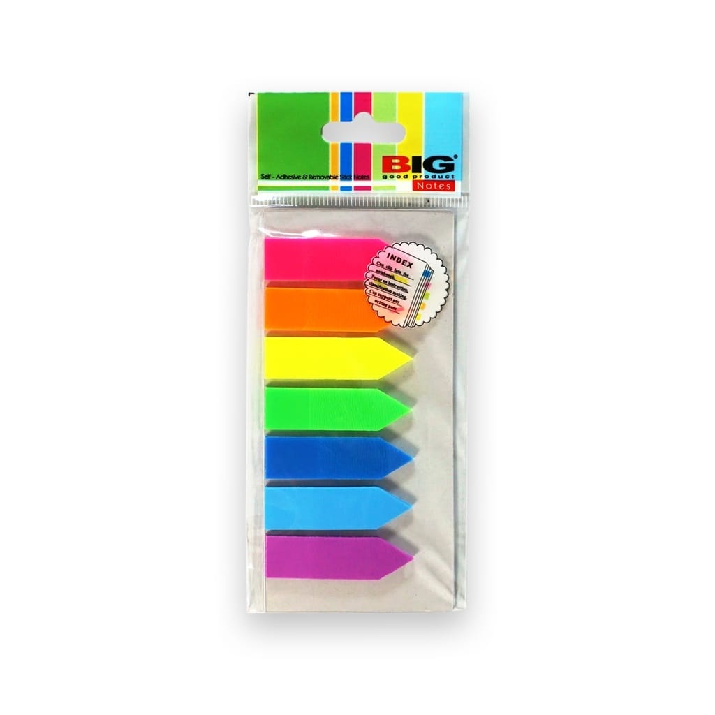 Jual Sticky Note Index / Post It 7 Warna BIG 6020 | Shopee Indonesia