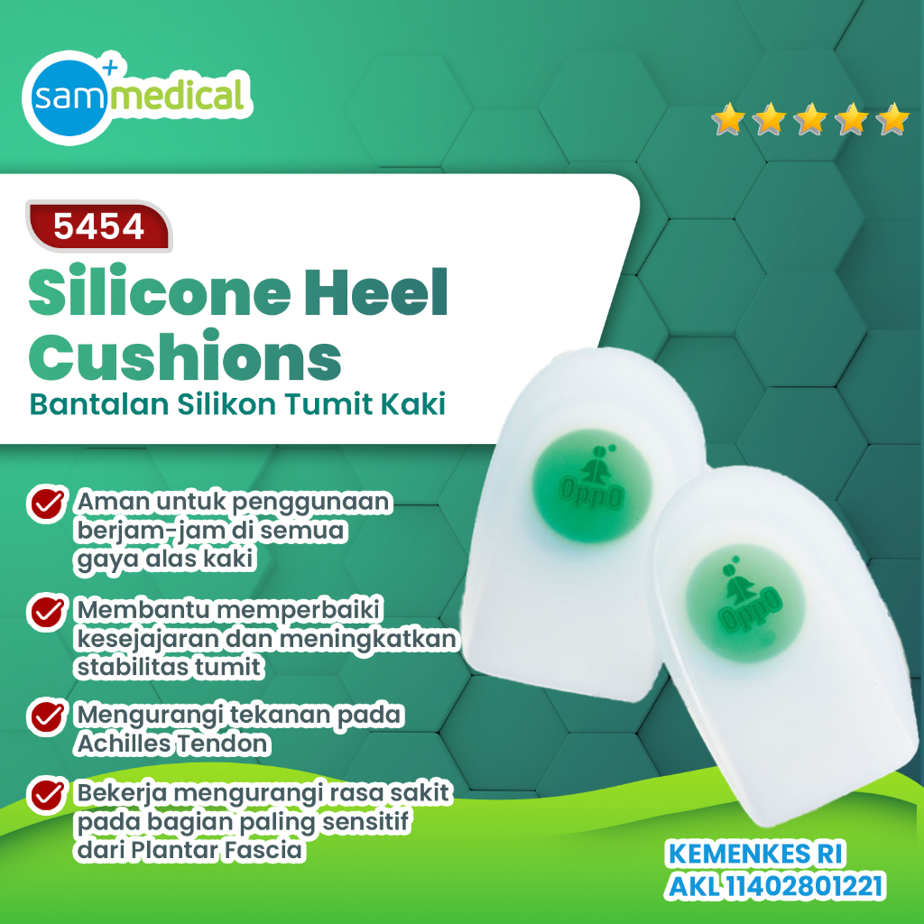 Jual Oppo 5454 Silicone Insole Heel Cushions / Alas Tumit / Sol Gel ...
