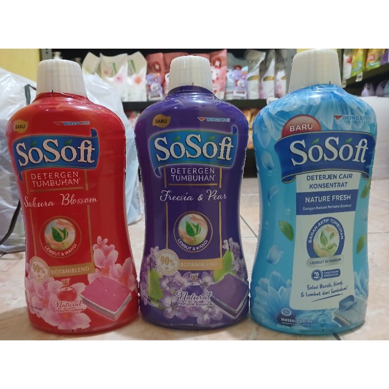 Jual Sosoft Detergen 700ml So Soft Detergen Cair Tumbuhan | Shopee ...
