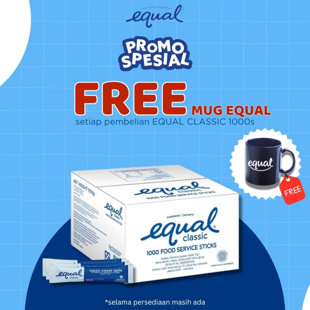 Jual Equal Classic 1000 Sticks (Pemanis Gula Nol Kalori) | Shopee Indonesia