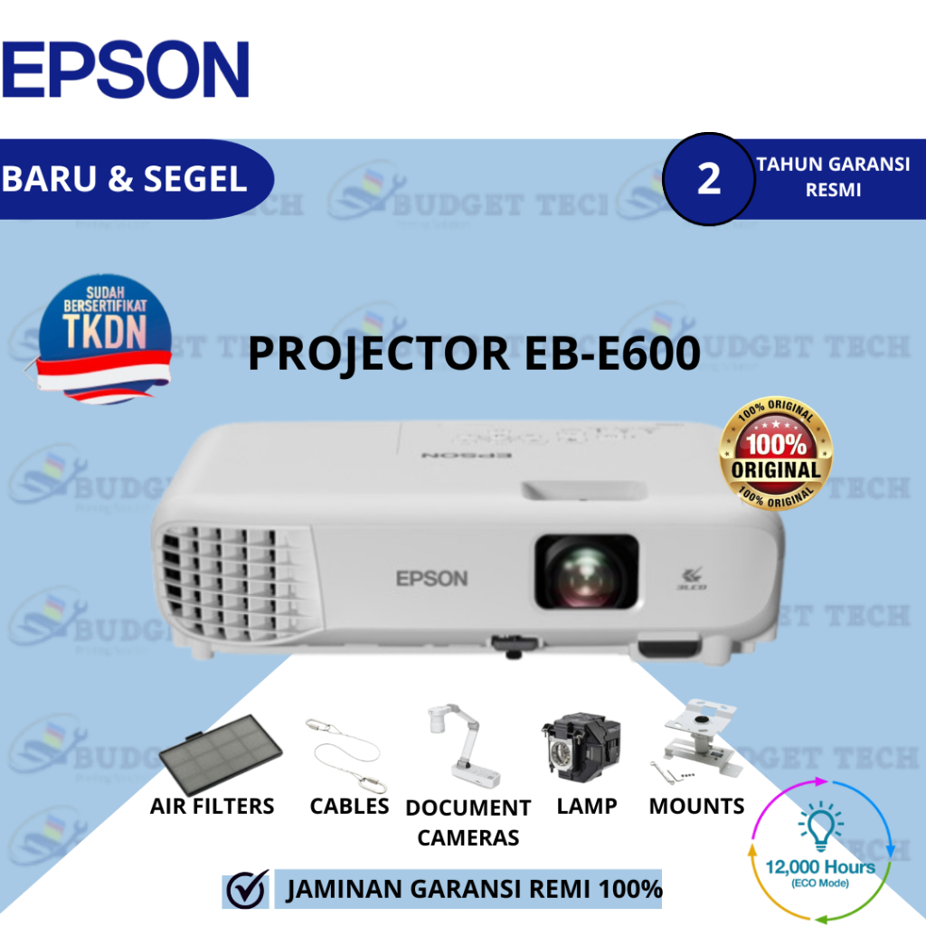 Jual Epson EB-E600 XGA 3LCD TKDN Certified Projector | Shopee Indonesia