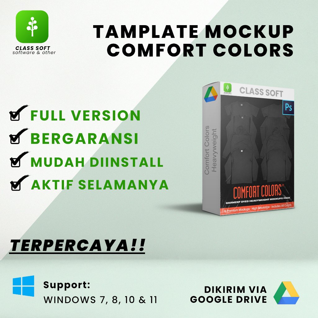 Jual Template Mockup Comfort Colors Hoodie Fuller Moe CLASS_SOFT I For ...