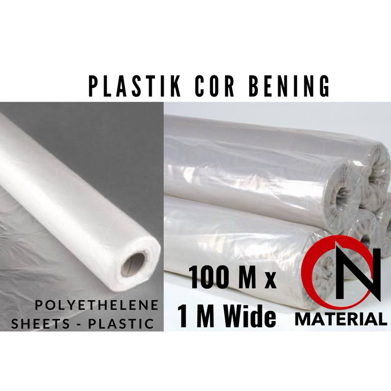 Jual Plastik Cor Bening Lebar 1 Meter | 100 Meter Per Roll ...