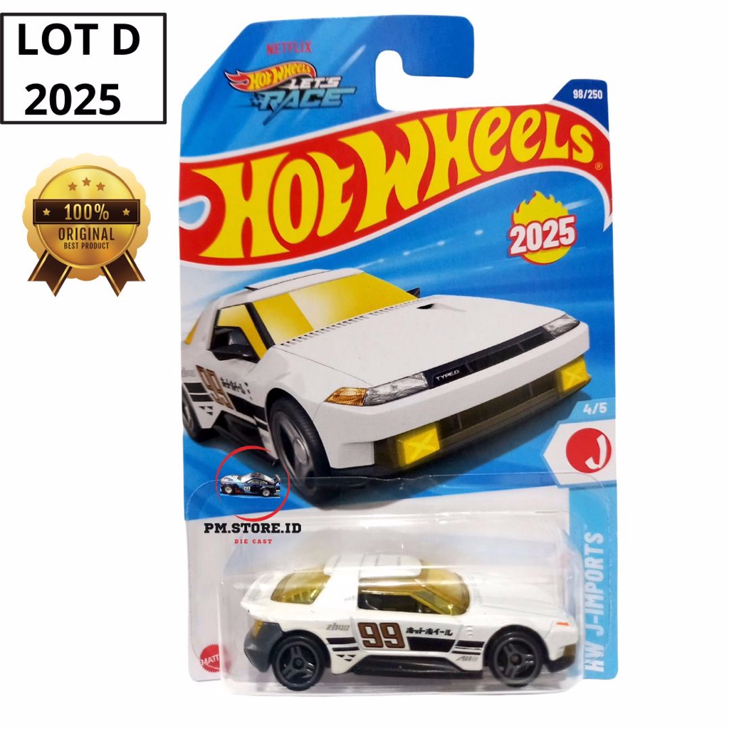 Jual Hot wheels hako type D putih no 99 lot D2025 | Shopee Indonesia