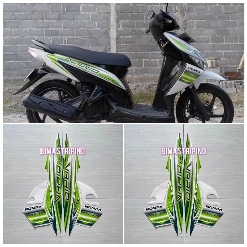 Jual STIKER STRIPING LIS BODY MOTOR HONDA VARIO 110 KARBU 2008 FULL SET | Shopee Indonesia