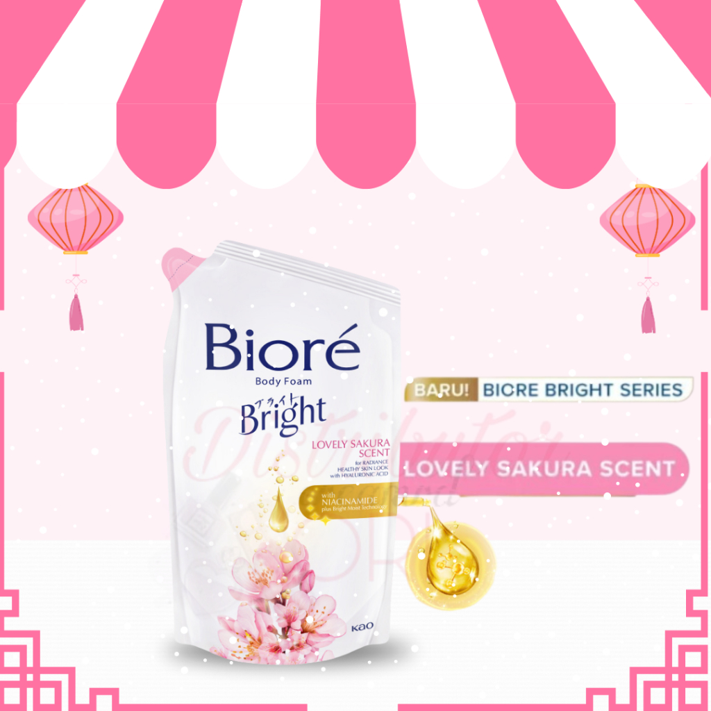 Jual Biore Bright Lovely Sakura Scent kemasan hemat |170ml | Shopee ...