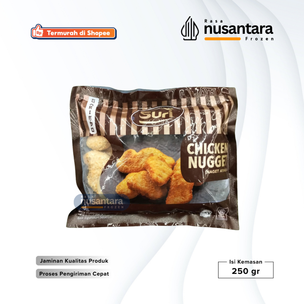 Jual Suri Chicken Nugget - Nugget Beku | Frozen Food 250gr | Shopee ...