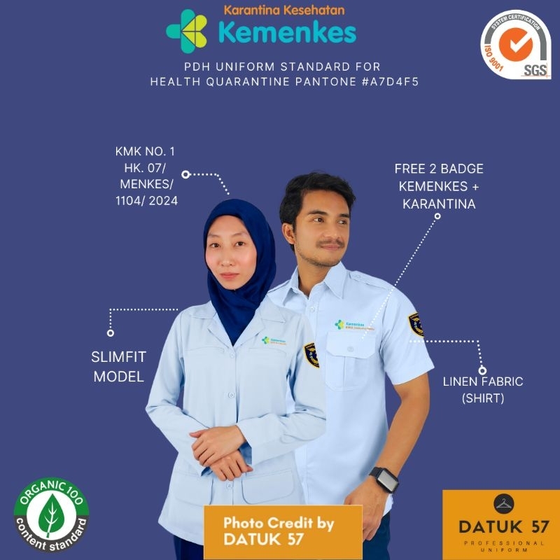 Jual Seragam Kemeja PDH Kemenkes Lingkungan Unit Pelaksanaan Teknis ...