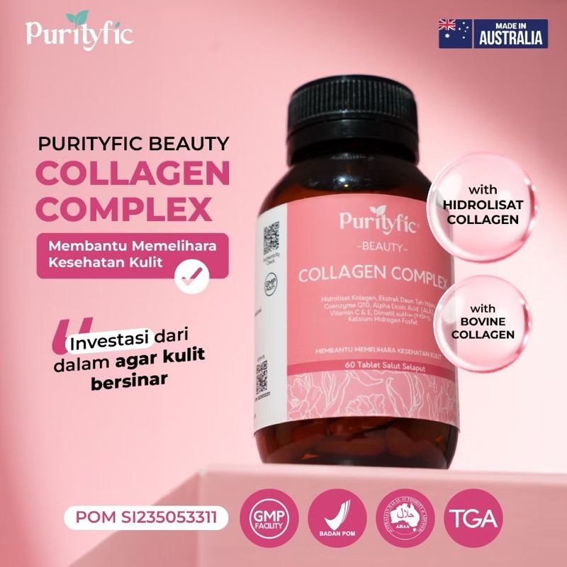 Jual [NEW] Purityfic Beauty Collagen Complex Vitamin Australia 60 Tablet | Shopee Indonesia