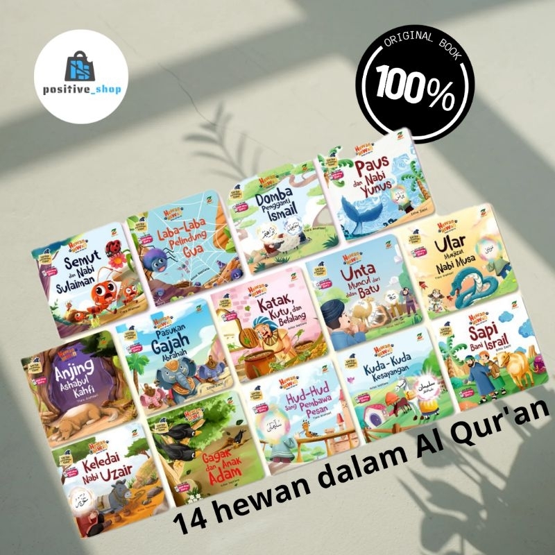 Jual buku serial dongeng cerita kisah pengantar tidur hewan-hewan dalam al quran al qur'an anak ...