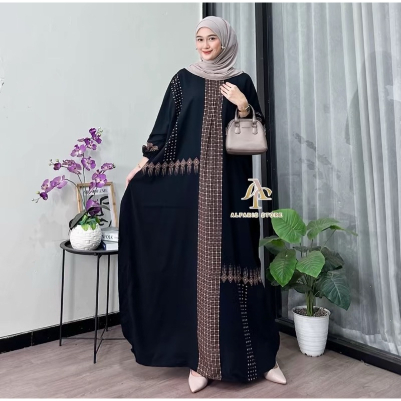 Jual Kaftan Motif Niken Bahan Rayon Tebal Jumbo Ld 180 cm | Shopee Indonesia