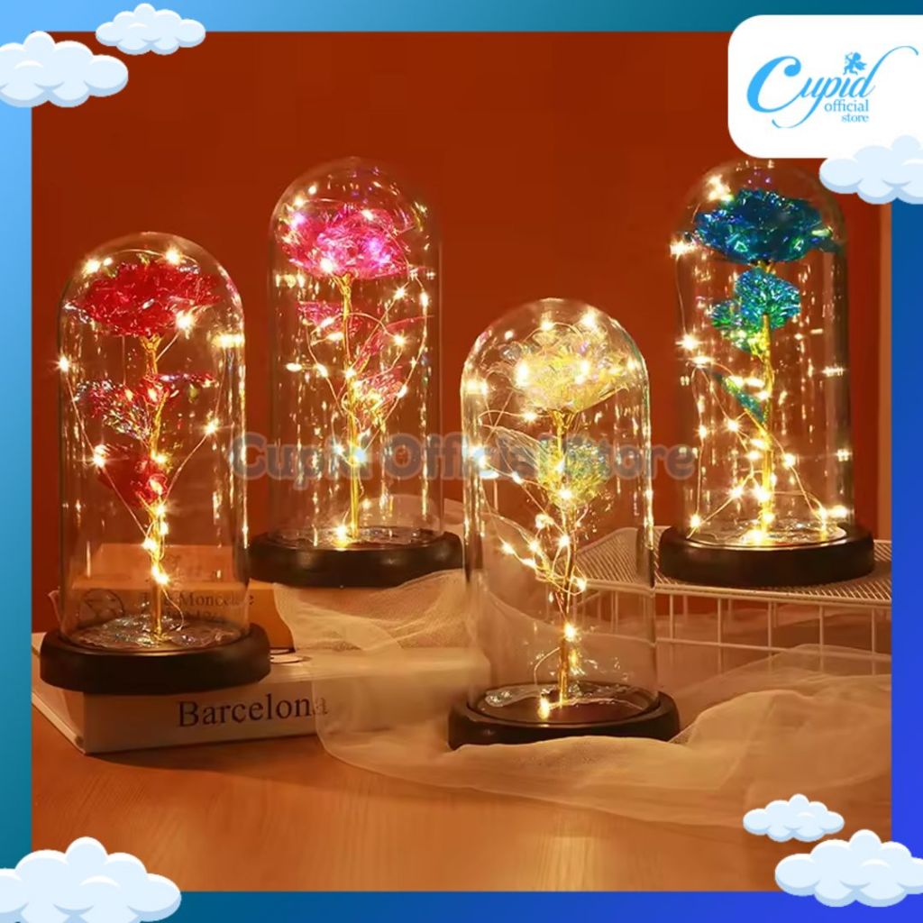 Jual Lampu LED Bunga Mawar / Tabung Rose Single / Rose In Tube ...