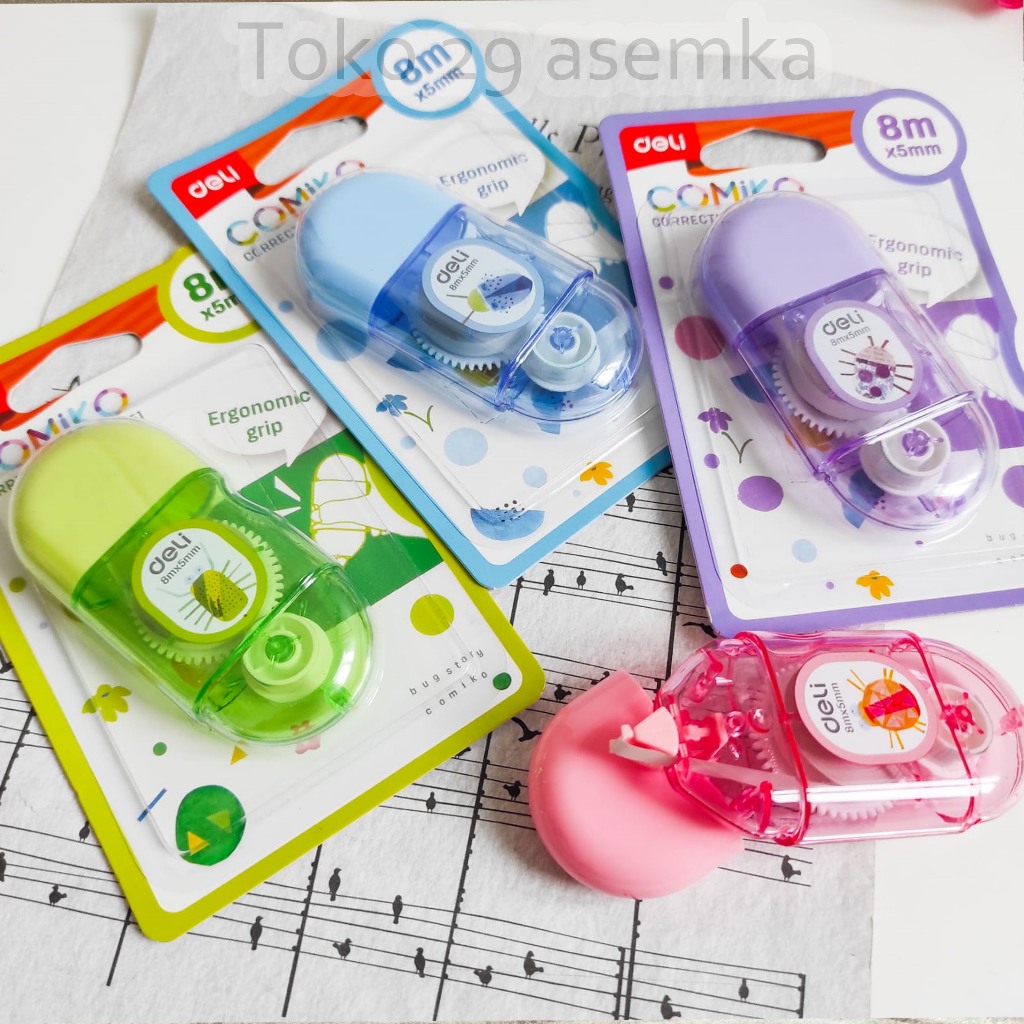 Jual TIPE-X DELI COMIKO H351 CORRECTION TAPE DELI TIP X TIPEX CORRECTOR ...