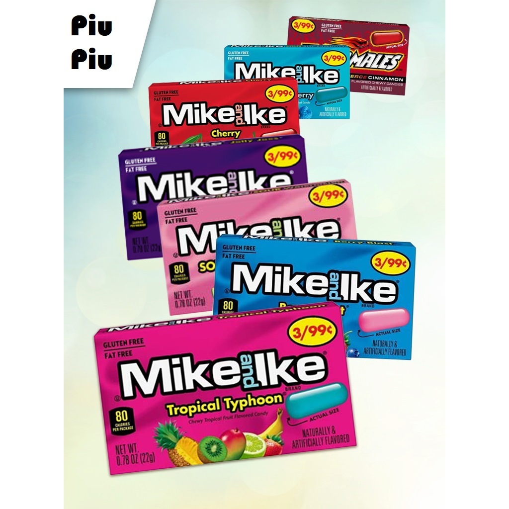 Jual Permen Lunak Import Amerika Confections Mike and Ike Chewy Candy ...