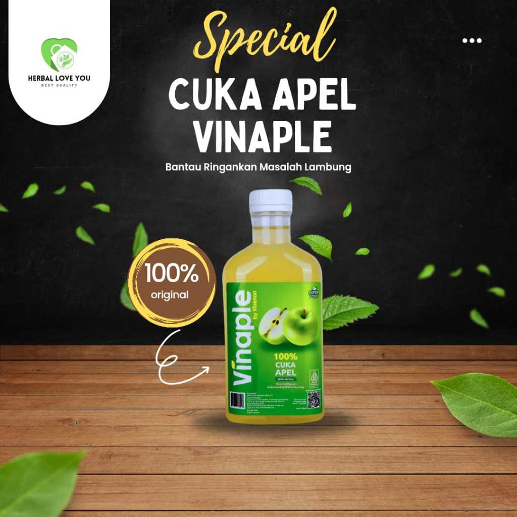 Jual VINAPLE by Vinenon - Cuka Apel Original 300Ml - Apple Cider ...