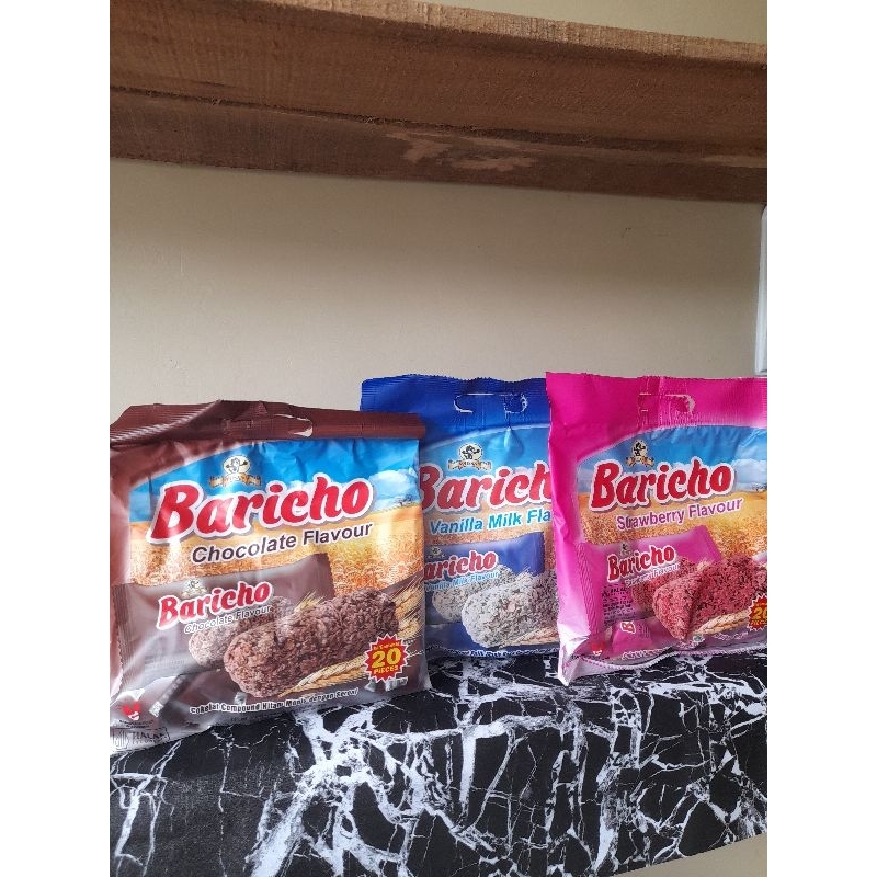 Jual Baricho (Vanila, Chocolate, Strawberry) (isi 20) Snack | Shopee ...