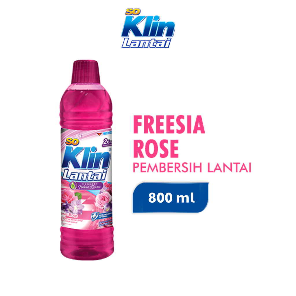 Jual So Klin Pembersih Lantai Merah Botol 800ml | Shopee Indonesia