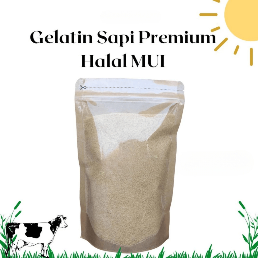 Jual Gelatin Bubuk Sapi Premium 50 gram | Shopee Indonesia