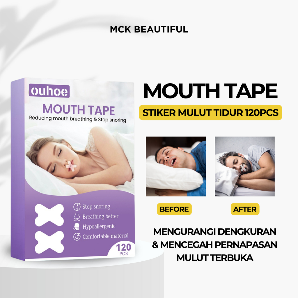 Jual 120pcs Plester Mulut Anti Dengkur Mulut Strip Mulut Anti Ngorok ...