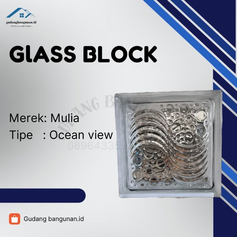 Jual roster kaca glass blok ocean view perdus | Shopee Indonesia