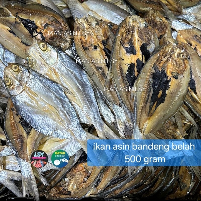 Jual ikan asin bandeng belah super 500gram | Shopee Indonesia