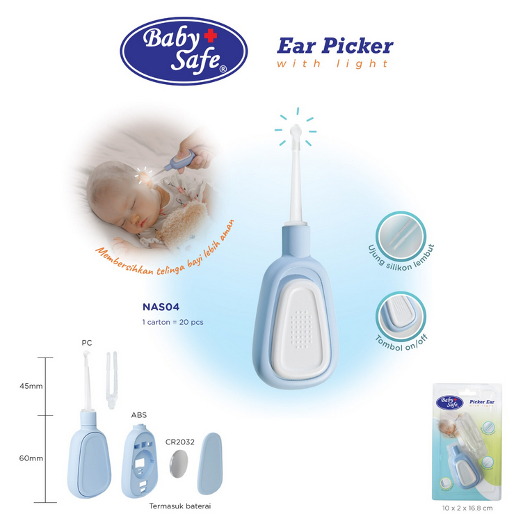 Jual Babysafe Nose & Ear Picker NAS03 / NAS04 Alat sedot ingus dan ...
