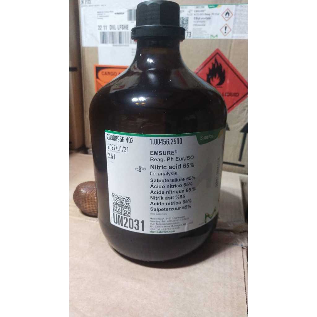 Jual MERCK NITRIC ACID HNO3 100456 2,5 L | Shopee Indonesia