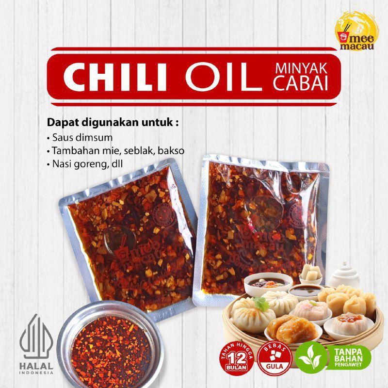 Jual Garlic Chili Oil / Minyak Cabai Dimsum Wonton Saus Cabai Flake ...