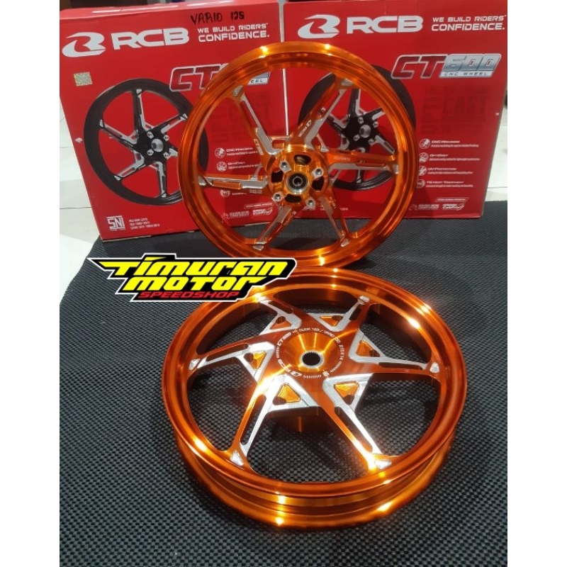 Jual VELG RCB CT600 VARIO 125 - VARIO 150 185 215 R14 ORANGE | Shopee ...