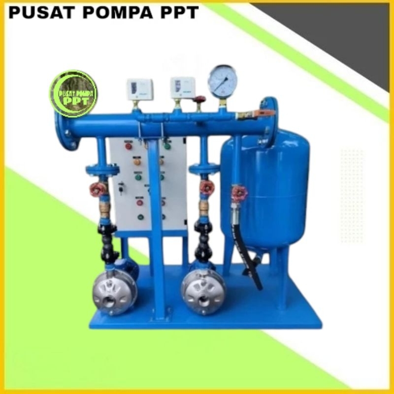 Jual Pompa Booster Ebara CDX 120/20 1.5KW 3Phase 380v 2xPompa Set panel ...