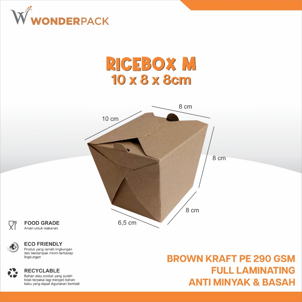 Jual RICE BOX / FOOD PAIL Ukuran M 8x6,5x8cm | Shopee Indonesia