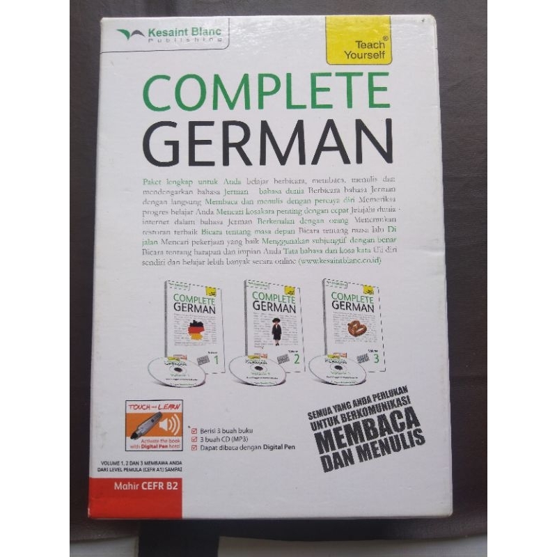 Jual Buku Panduan Belajar Bahasa Jerman COMPLETE GERMAN Paket Lengkap 3 ...