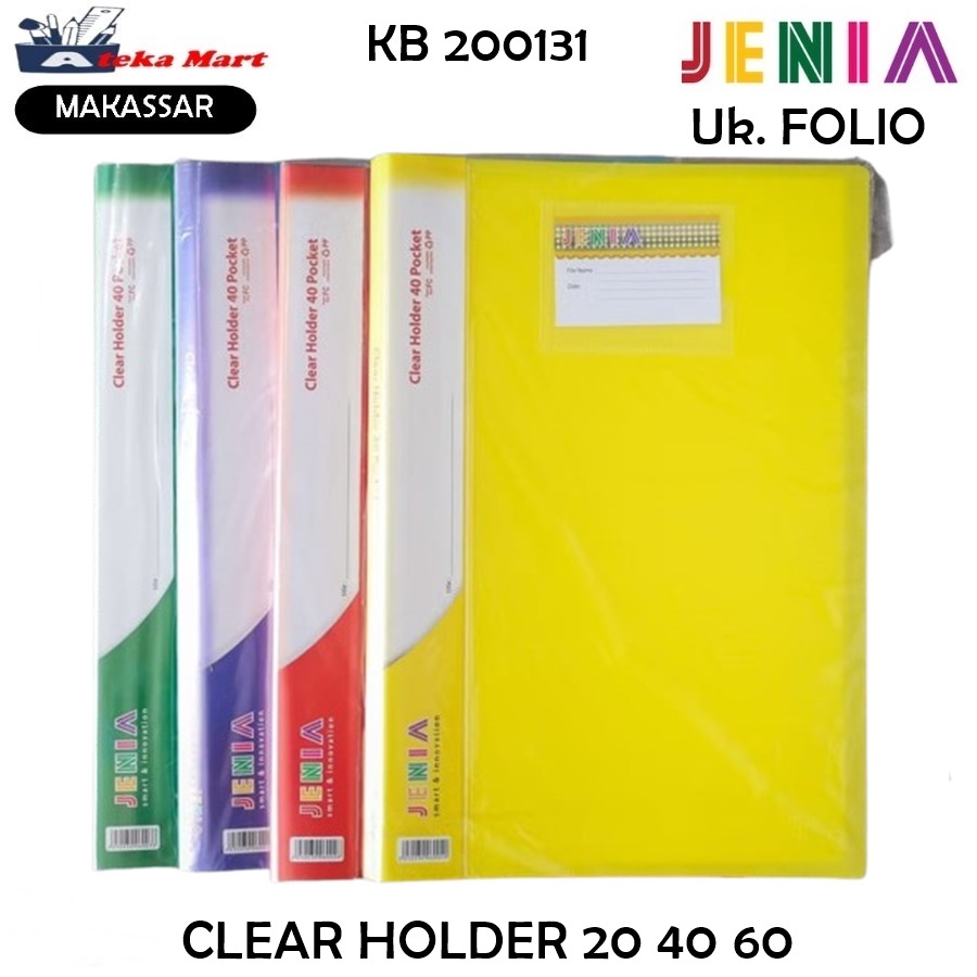 Jual [PCS] CLEAR HOLDER 20 40 60 FOLIO SHEET DOKUMEN | Shopee Indonesia
