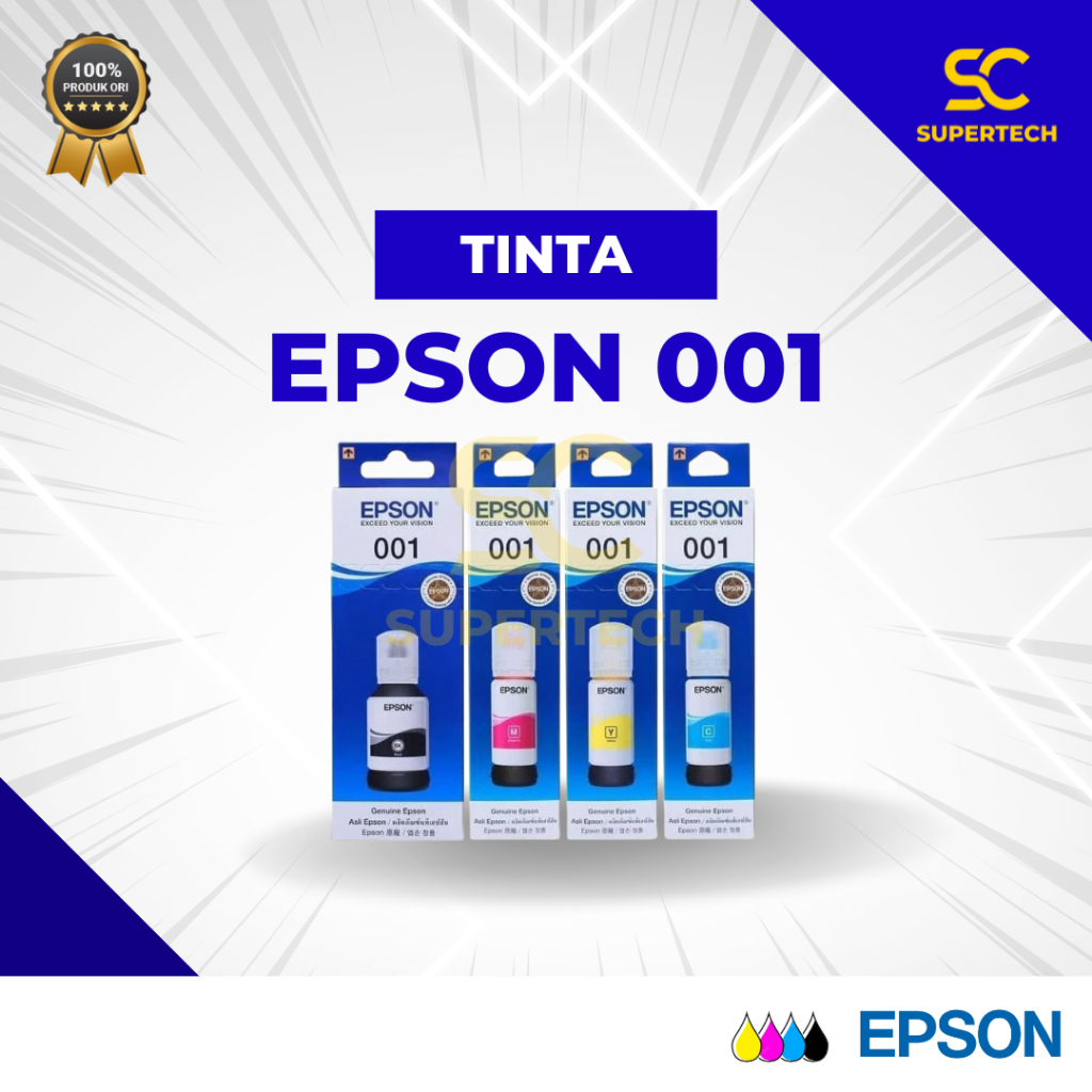 Jual Tinta Epson Original 001 For L4150 L6160 L6170 L6190 Color/Warna ...