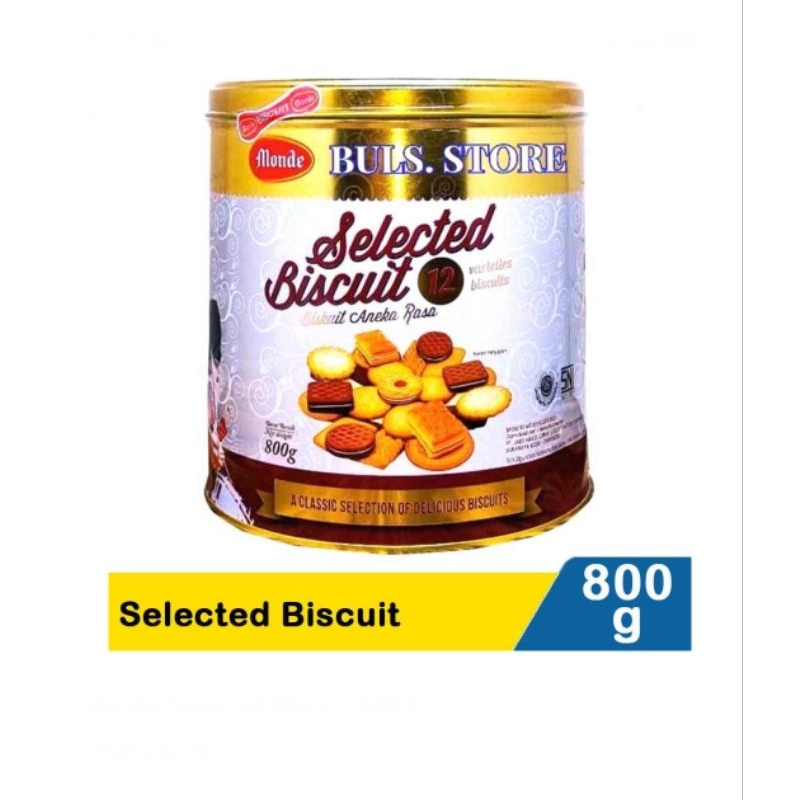 Jual MONDE SELECTED BISCUIT 800GRAM Kaleng | Shopee Indonesia
