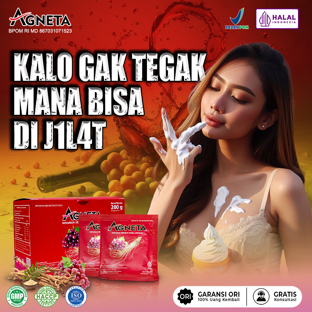 Jual Agneta Redwine Original Minuman Ekstrak Gingseng Rasa anggur Stamina Pria 10 Sachet ...