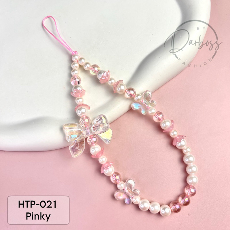 Jual HTP-Strap HP Pink / Gantungan HP Simple / Gantungan HP Mutiara ...