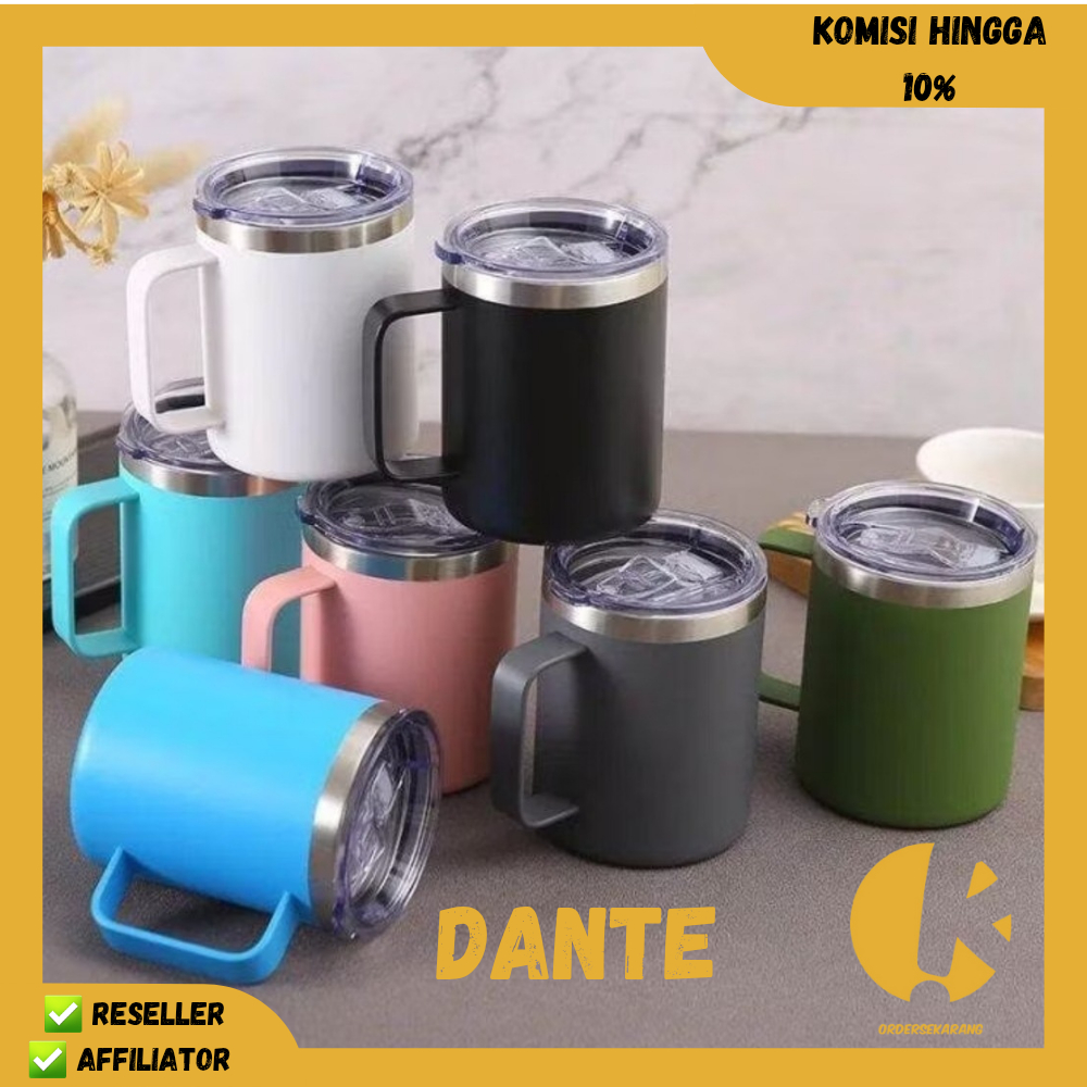 Jual TUMBLER MUG DANTE termos THERMOS kopi coffee CUSTOM LOGO BRAND ...