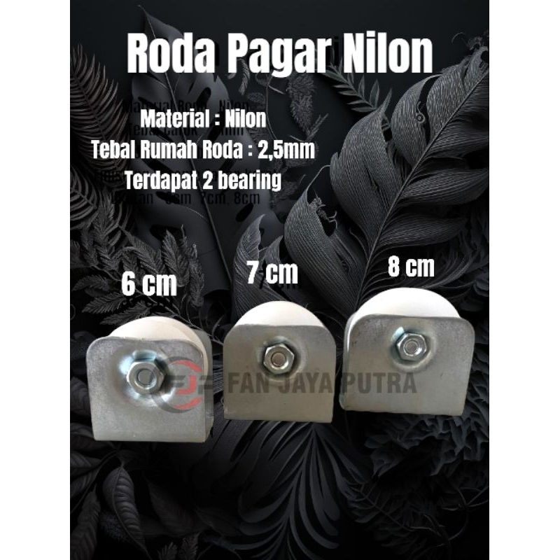 Jual Roda Pagar Besi Nilon Siku dan Behel | Roda Nilon pintu pagar besi ...