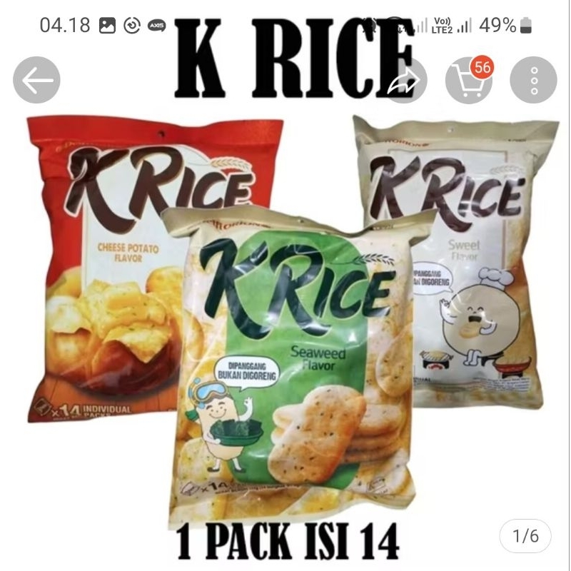Jual DELFIORION K RICE K'RICE CRACKERS 1 PACK 14 PCS ALL VARIAN ...
