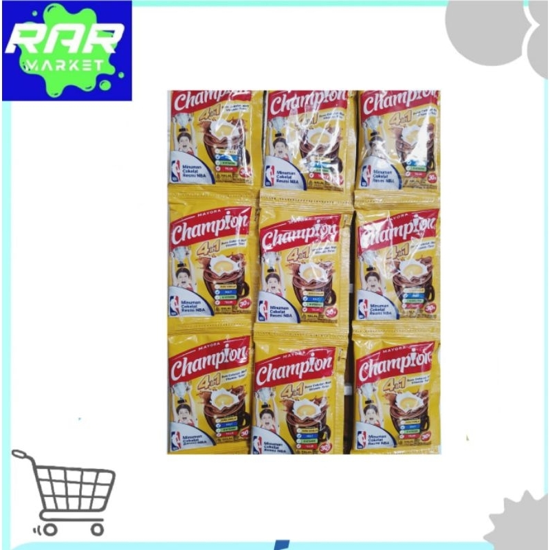 Jual ENERGEN CHAMPION 4in1/MINUMAN COKLAT SACHET/CHAMPION RENCENG ...