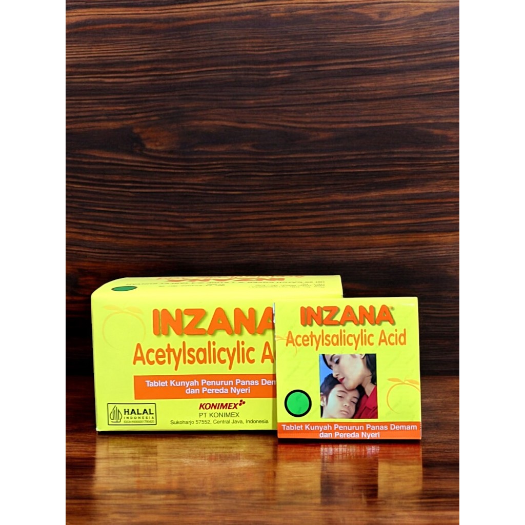 Jual Inzana 1 Strip 4 Tablet Kunyah Untuk penurun demam | Shopee Indonesia