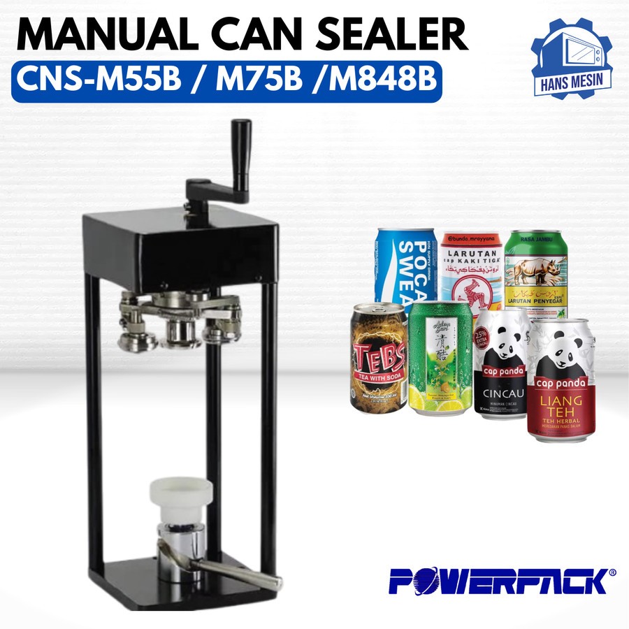 Jual MANUAL CAN SEALER (POWERPACK) CNS-M55B / M75B / M84B - 84mm ...