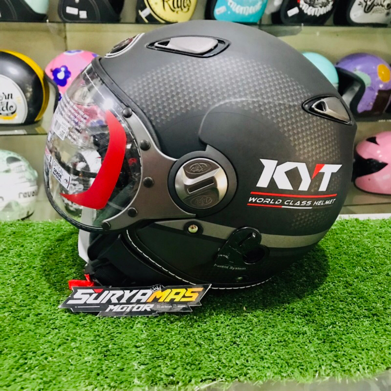 Jual HELM KYT ELSICO MOTIF #3 BLACK DOFT/GUNMETAL (CLEAR) | Shopee ...