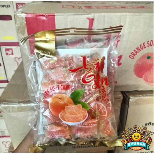 Jual Orange Soft Candy Bungkus 500gr | Shopee Indonesia